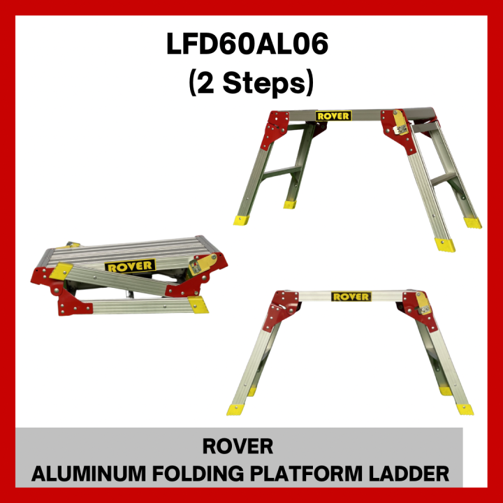 Rover Aluminum Folding Platform Ladder | Lazada PH