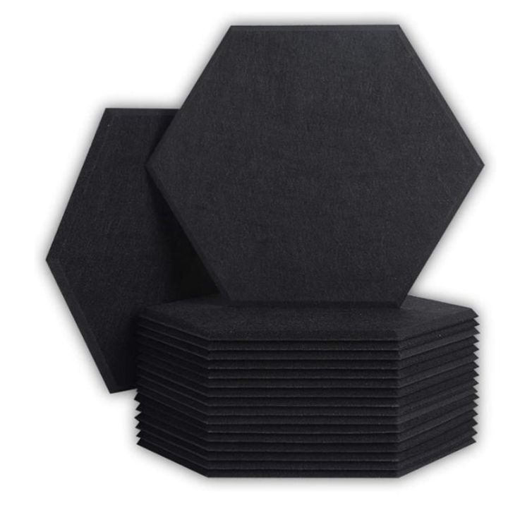 18 Pack Acoustic Panels Sound Proof Padding,Hexagon Sound Dampening ...