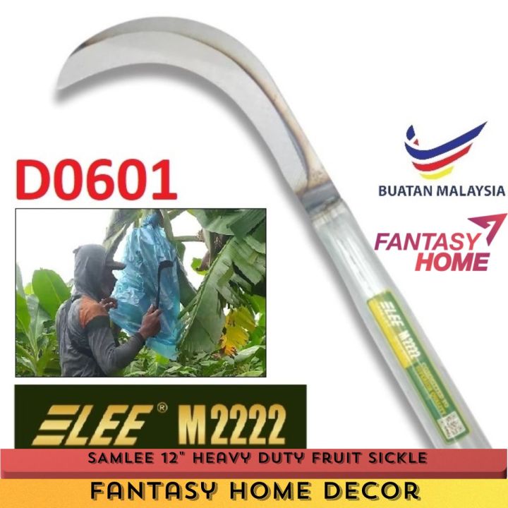 SAMLEE D0601 12" Heavy Duty Fruit Sickle Fruit Knife Banana Sickle ...