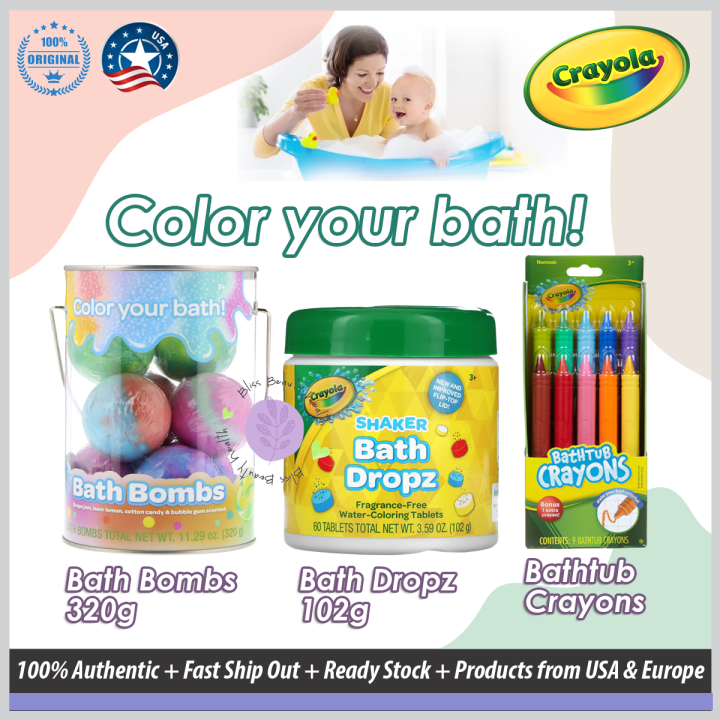 （No COD Service) Crayola Color Your Bath Bucket Bomb, Multicolored ...