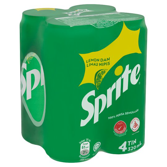 SPRITE Lemon Plus Zero Sugar 320ML X 4 | Lazada