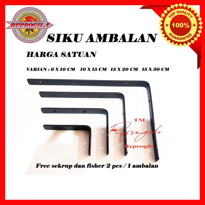 Besi siku L Plat Siku Bracket Siku penyangga Rak Ambalan rak serbaguna ...