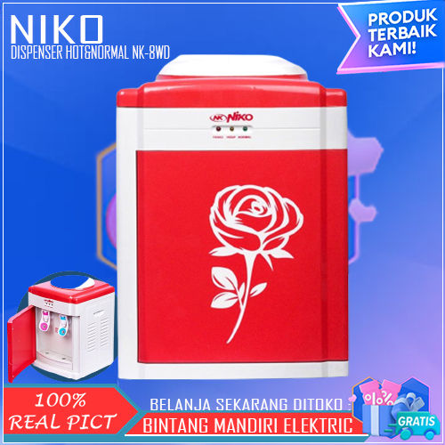 NIKO NK-8WD WATER DISPENSER AIR MINUM HOT NORMAL/DISPENSER AIR GALON ...