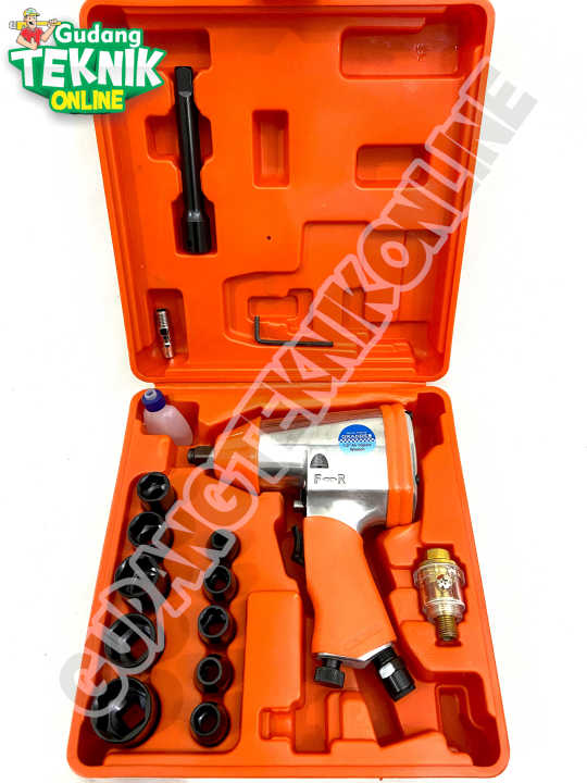 Air Impact Wrench 1/2" ORANGE 1570-19 / Alat Buka Pembuka Pengencang ...