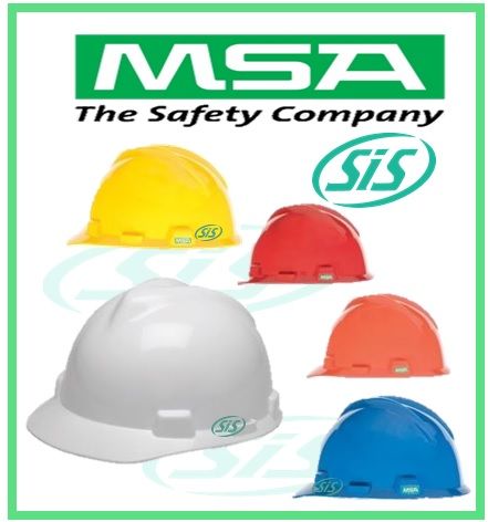 MSA China Helmet V Gard Safety Helmet With Fas Trac Suspension and ...