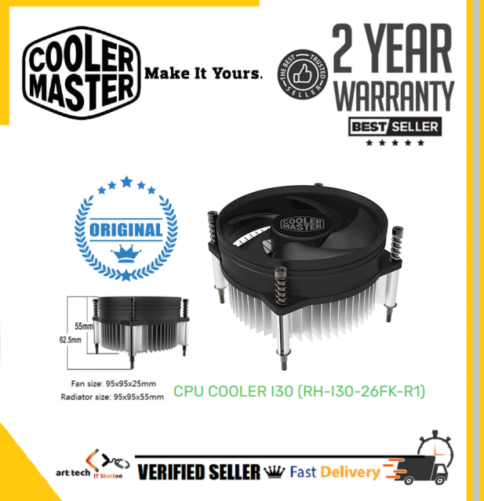 COOLER MASTER CPU COOLER I30 ( RH-I30-26FK-R1 ) FOR INTEL SOCKET ...