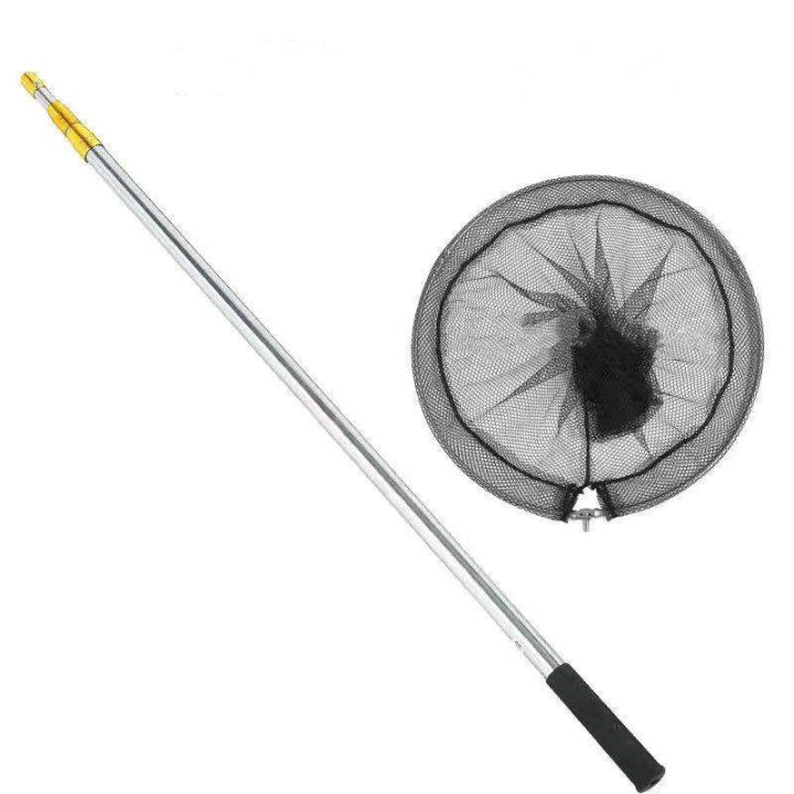 Stainless steel copy net 1.8m telescopic net rod fishing copy net rod ...