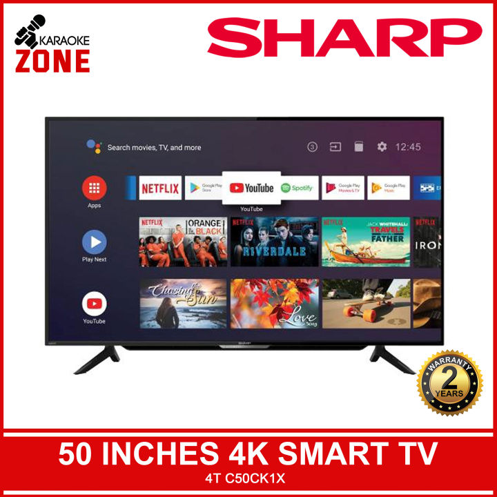 Sharp 4T C50CK1X / Smart Android Led TV / 50 inch 4K Android TV ...