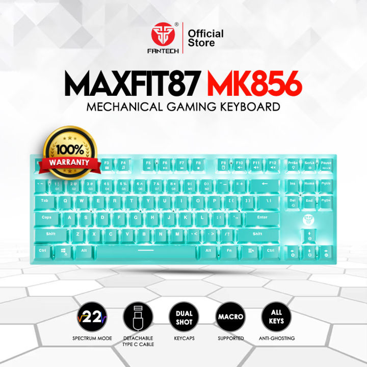 Fantech Gaming Keyboard MAXFIT87 MK856 Mint Edition Mechanical RGB ...