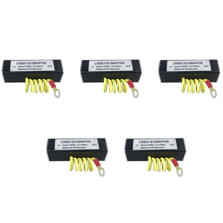 5X 100/1000M POE IP Camera Network POE Switch RJ45 & POE Surge ...