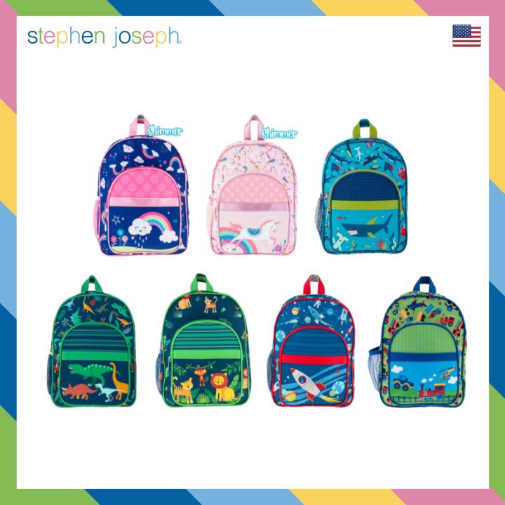 Stephen joseph กระเป๋าเป้เด็ก ยอดนิยมจากอเมริกา ฟรีสติ๊กเกอร์ติดชื่อ ...