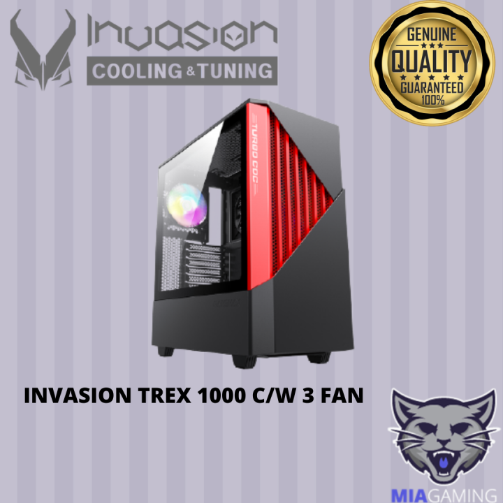 INVASION TREX-1000 Mid-Tower Gaming Case (3 ARGB Fan) | Lazada