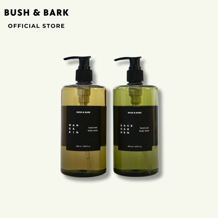 BUSH & BARK - Mandarin & Sage Garden Hand & Body Wash Duo Set - สบู่ ...