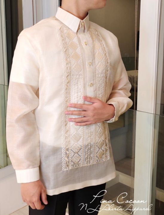 BARONG FOR MEN PINA COCOON HIGH QUALITY TAGALOG BARONG | Lazada PH