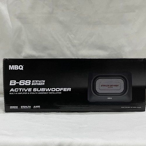 MBQ B-68 ACTIVE CAR SUBWOOFER (BUILT-IN AMPLIFIER & STEALTH UNDERSEAT ...