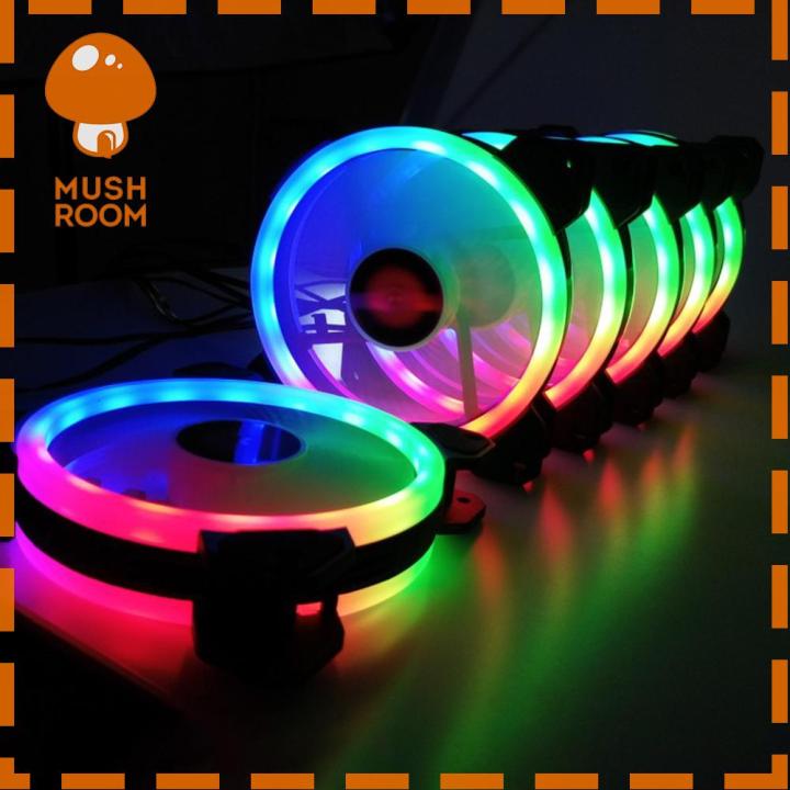 COOLMOON 12Cm RGB ขนาดเล็ก6 Pin Casing PC เงียบพัดลมทำความเย็นพร้อมชุด ...