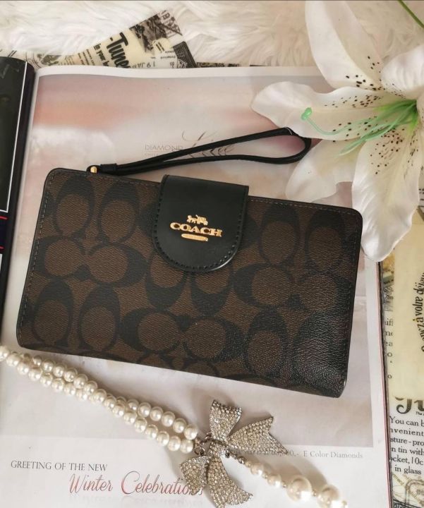 Coach Tech Women's Phone Wallet In Colorblock Signature Canvas C2874 ...