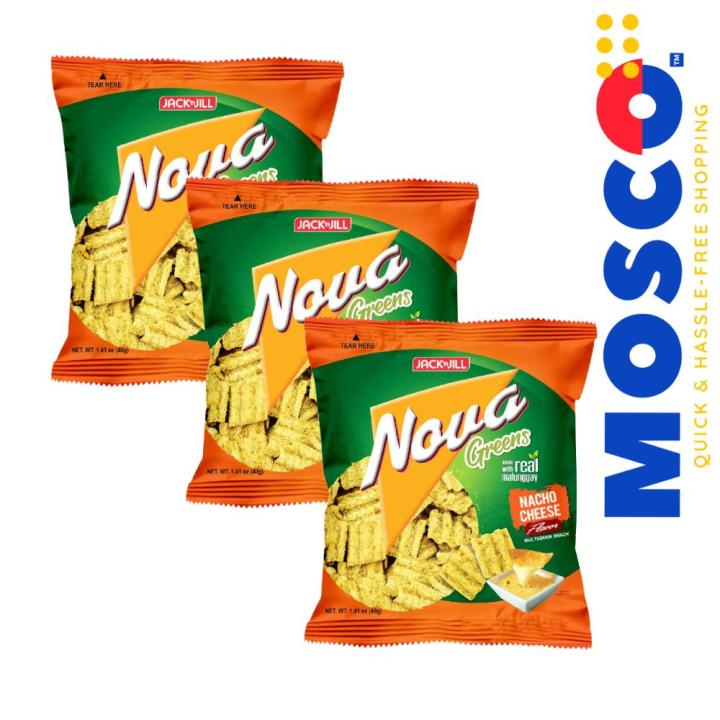 Jack 'n Jill Nova Greens Multigrain Snack – Nacho Cheese Flavor with ...