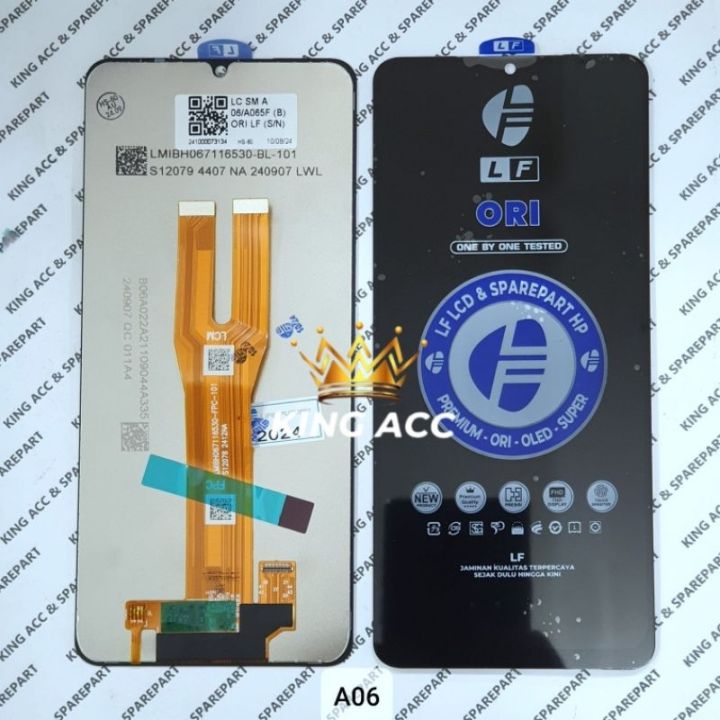 LCD TOUCHSCREEN SAMSUNG GALAXY A06 / A065F BLACK ORIGINAL | Lazada ...