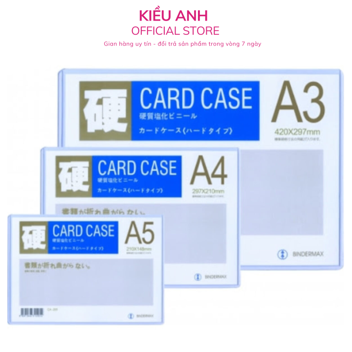 Card Case / bìa đựng Khổ A3/ A4/ A5 - Tấm Nhựa Trong Suốt Để Lưu tài Liệu - Card Case A3 A4 A5 ...