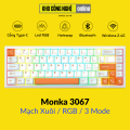 MONKA 3067 - Bàn phím cơ MONKA 3067 Không Dây, Mạch Xuôi, Led RGB, Kết ...