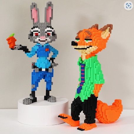 lego khứa áo xanh 42cm cảnh sát cáo nick và thỏ zootopia judy cỡ lớn ...