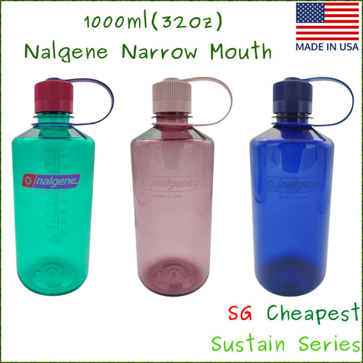 Nalgene 1l Narrow Mouth Sustain Water Bottle - 32oz - Made in USA ...
