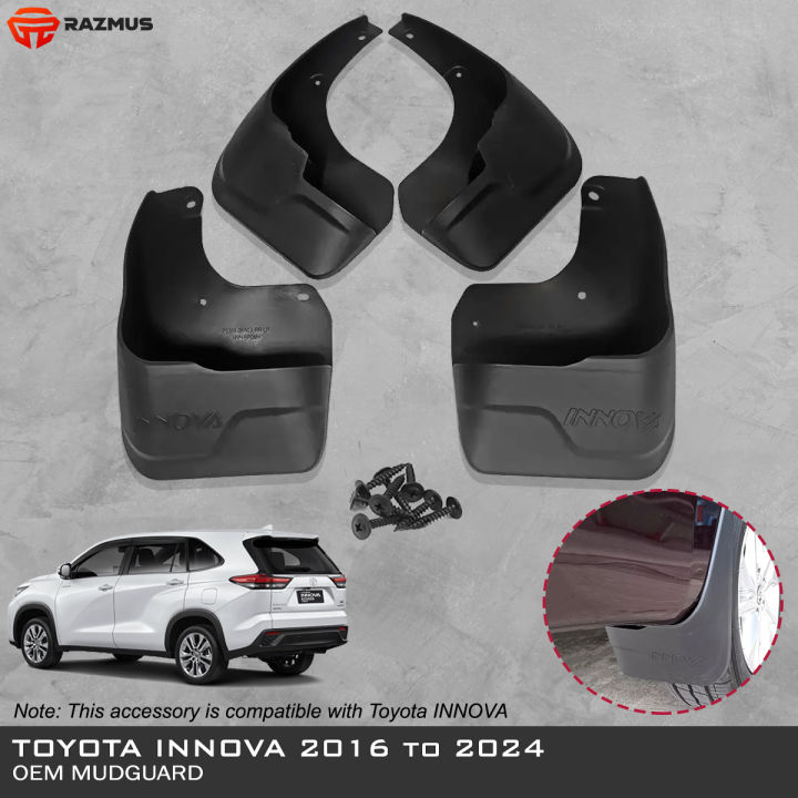 M-3 4pcs Toyota Innova 2016 to 2024 OEM Mudguard 2017 2018 2019 2020 ...