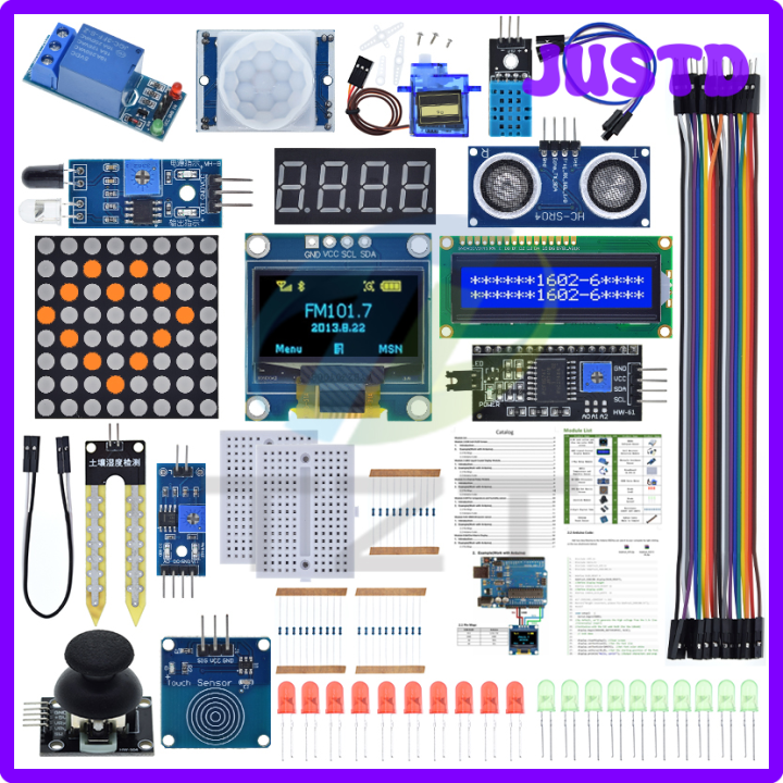 [JUSTD] Tzt uno r3 kit modul sensor mit 0.96 "oled lcd display, relais ...