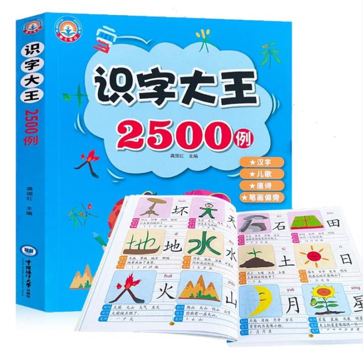 1280 / 2500 Chinese Characters Books Kids Kindergarten Preschool Series ...