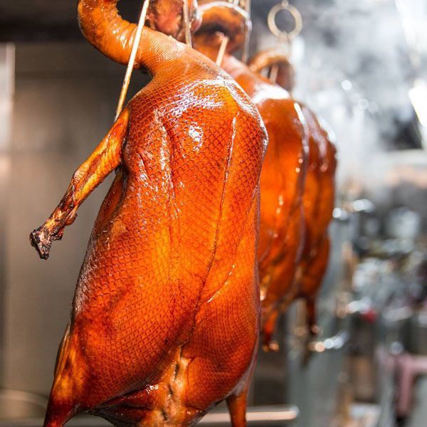 Authentic Guangzhou style roasted goose, cooked and braised, vacuum ...