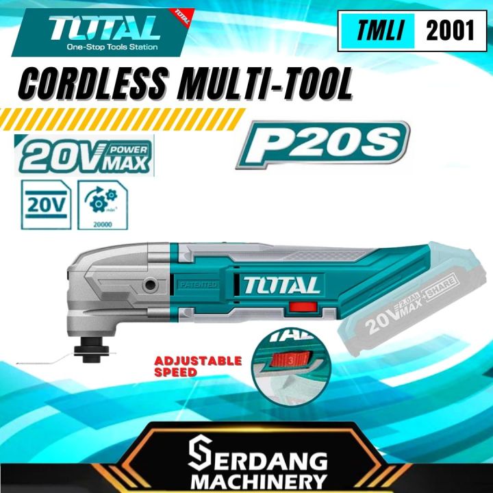Total 20V Li-ion Cordless Multi-Tool TMLI2001 - 6 Months Warranty | Lazada