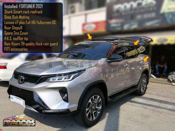 TOYOTA FORTUNER G V Q Ltd 2016 to 2024 SLIM TYPE OEM DOOR VISOR ...