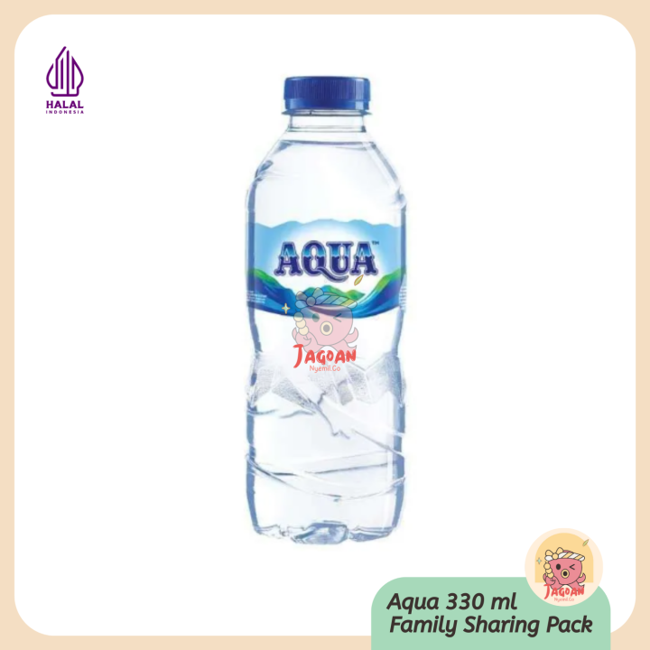 Danone Air Mineral Aqua Botol 330 ml | Lazada Indonesia