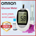 Omron Glucometer Digital Monitor Glucose Meter 50pcs Test Strips ...