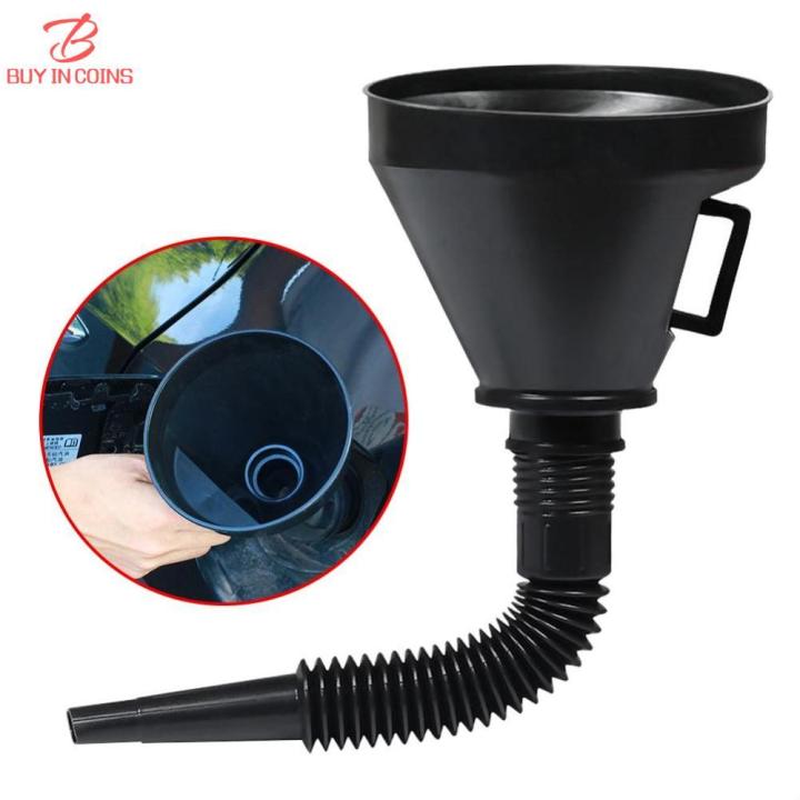 BC Universal Motorcycle Car Oil Funnel With Filter Pipe Handle Set ...