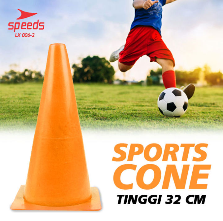 Cone Kerucut Pembatas Jalan Latihan Futsal Olahraga Kecil 32CM 006-2 ...