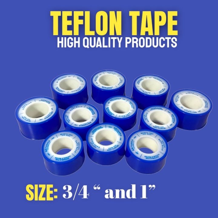 Teflon Tape (3/4,1” x 10m) X (10pcs/pack) | Lazada PH