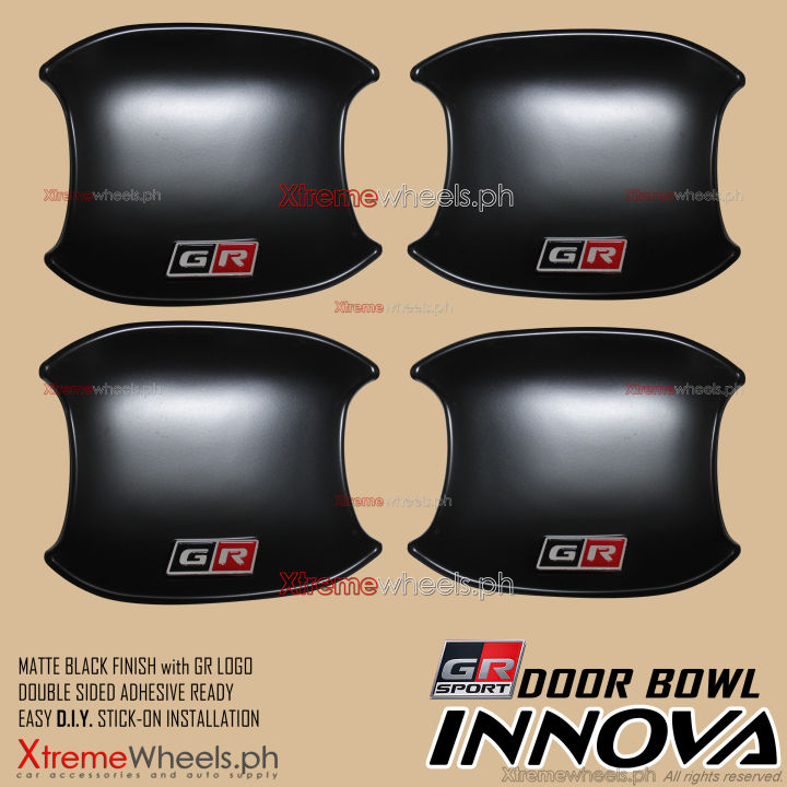 Toyota Innova 2016 to 2025 GR Logo Inner Bowl / Door Protector Matte ...