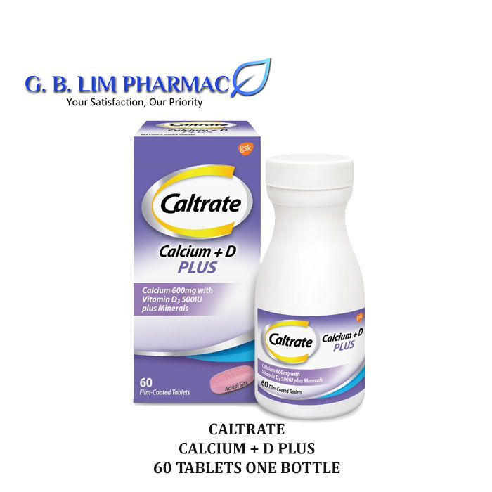 (EXP:31-MAR-2026) Caltrate Calcium + D Plus 60 TABLETS ONE BOTTLE | Lazada