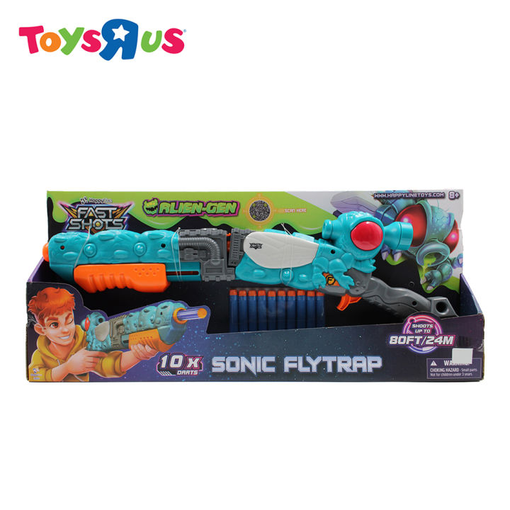 Fast Shots Alien-Gen Sonic Flytrap Blaster Toy, Ages 8+, 10 Foam Darts ...