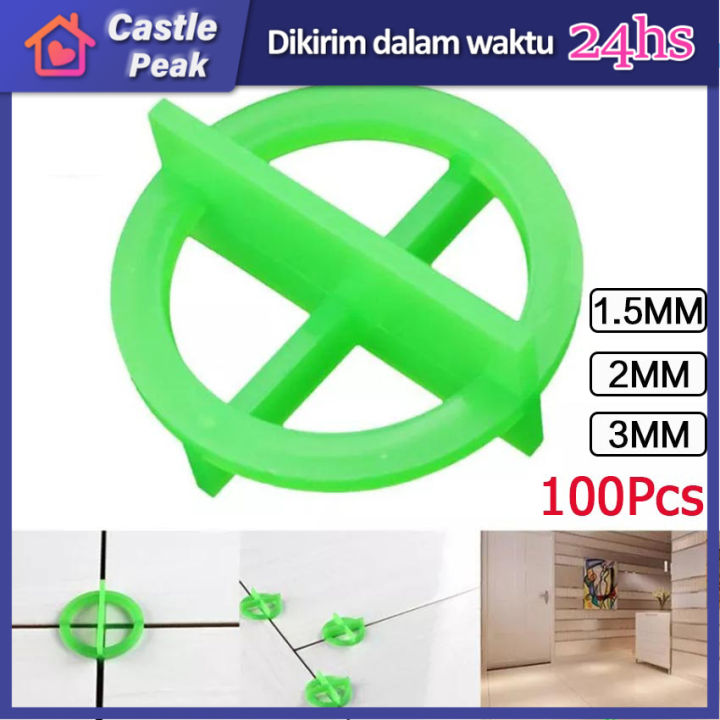 1.5/2/3 MM Tile Spacer Keramik / Alat Pembatas Perata Keramik Isi ...