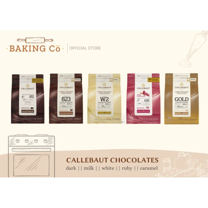 Callebaut Gold Caramel Chocolate Couverture Callets - 100g/250g/500g ...