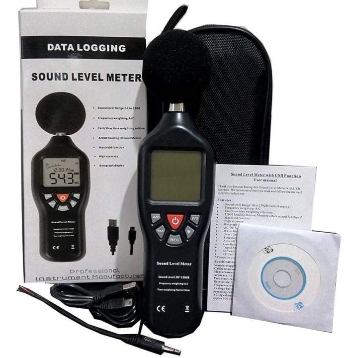 Sound Level Meter Data Logger USB Alat Ukur Suara Data Logger | Lazada ...