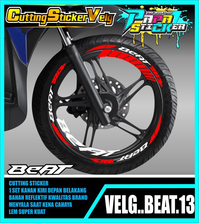 STIKER VELG BEAT CUTTING STICKER VELG BEAT CUTTING VARIASI 13 | Lazada ...