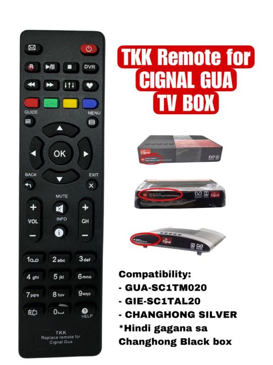 Cignal GUA SC1TMO20 Remote | Lazada PH