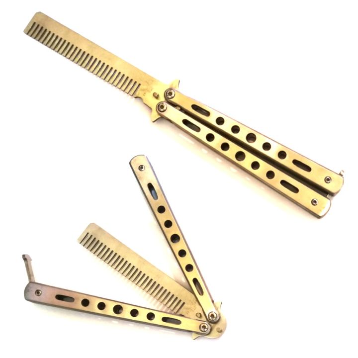 Silver Butterfly Comb training Practice Stainless Steel Balisong | Lazada