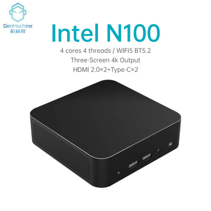 GenMachine Mini PC มินิ พีซี Intel 12th N100 Windows11 WIFI5 BT5.2 DDR4 ...