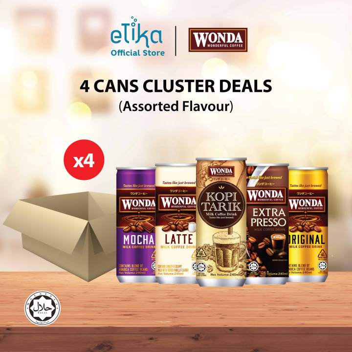 Wonda Coffee Latte/Coffee Mocha/Extra Presso/Kopi Tarik/Original 240ml ...