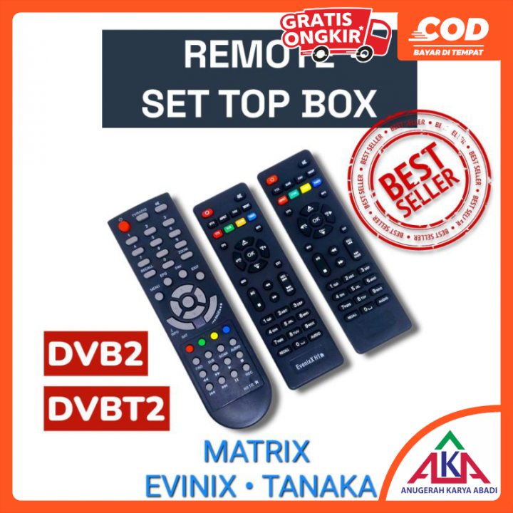 Remot STB MATRIX Set Top Box Remote EVINIX STB Tanaka | Lazada Indonesia